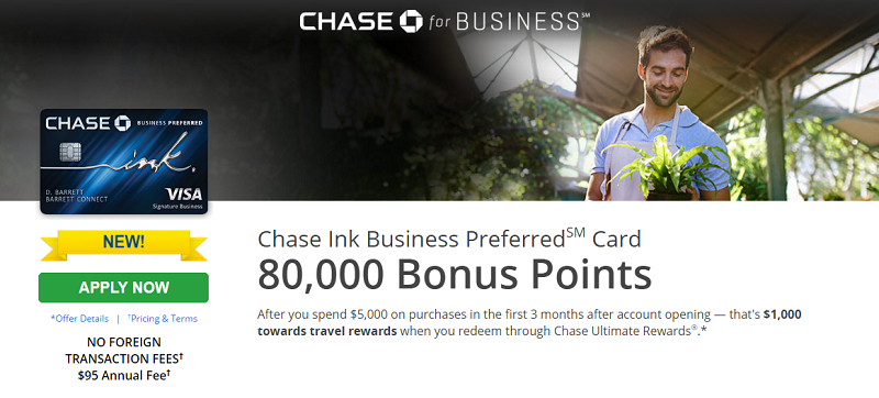 Chase Ink Business Preferred Bonus
