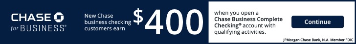 Chase Business Complete Checking $400 Bonus Coupon